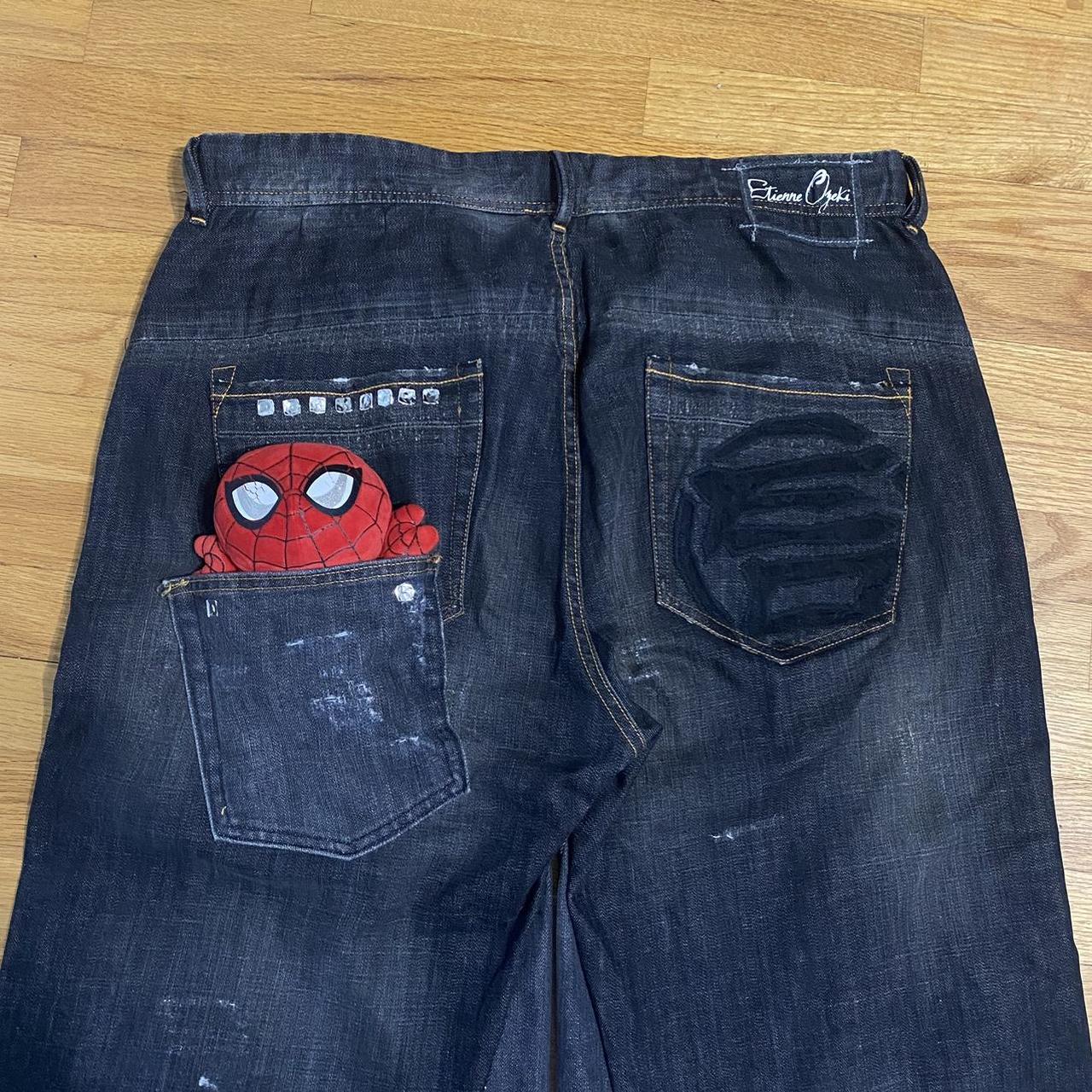 insanely baggy jnco style wide leg custom... - Depop