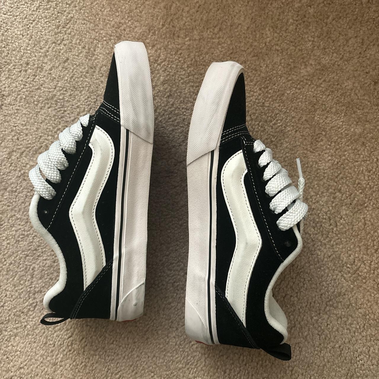 Vans Knu Skool, Black and white colorway. Brand New... - Depop