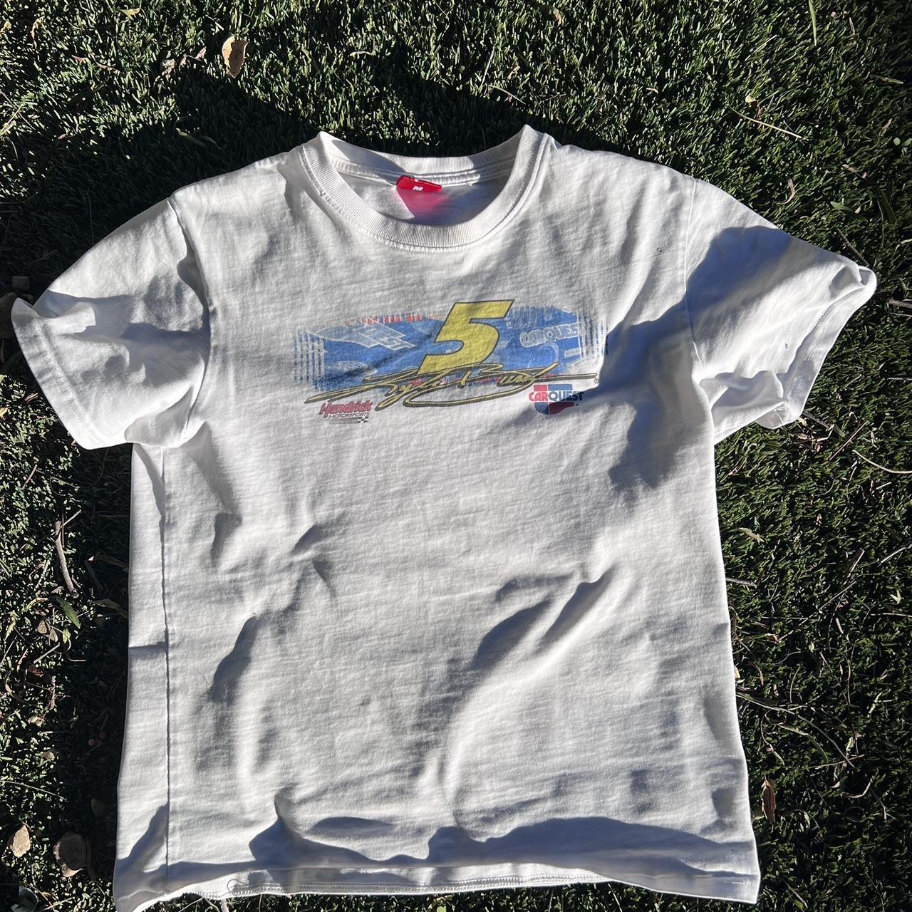 1997 vintage racing tee Men’s size Medium - Depop
