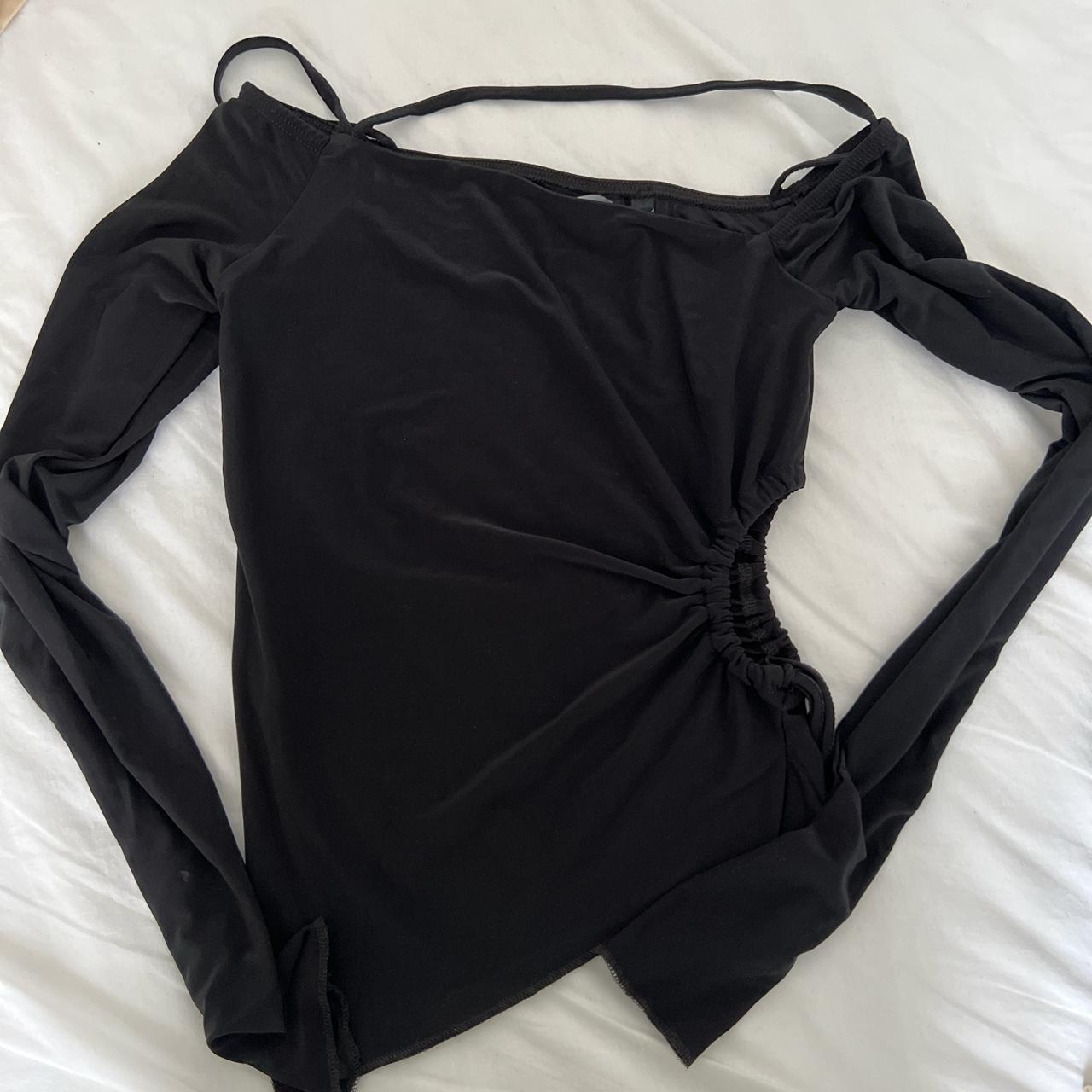 ASOS Women's Black Crop-top | Depop