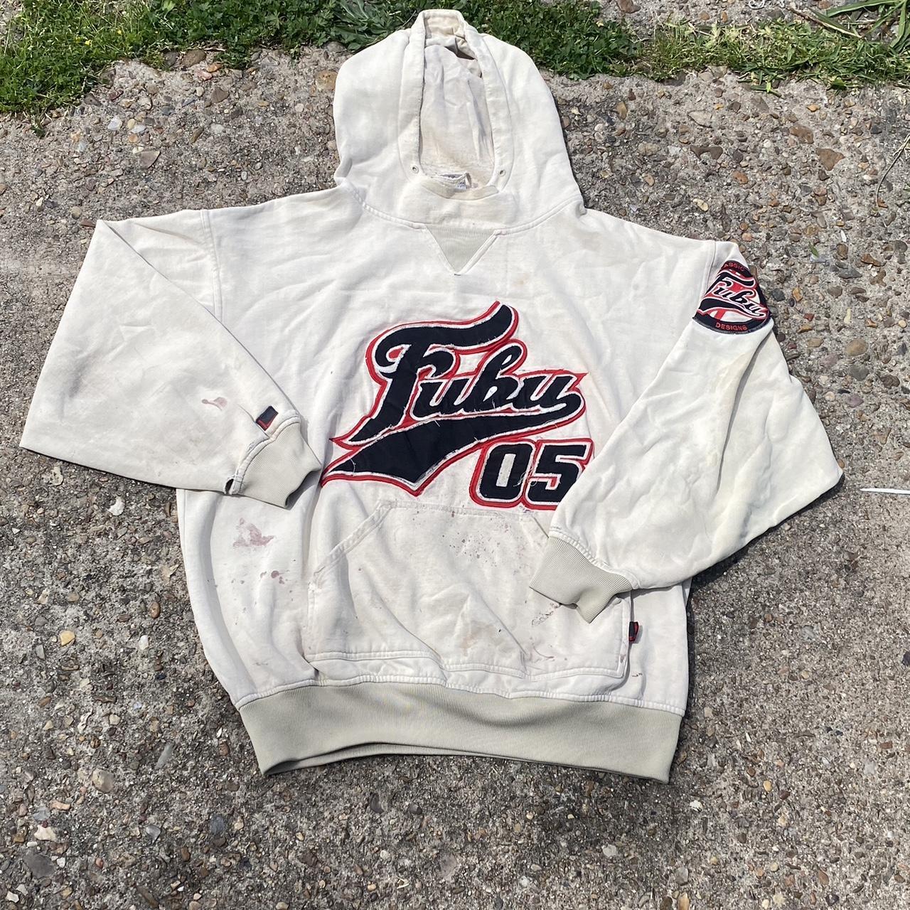 Fubu 05 hoodie size XL Stains shown - Depop