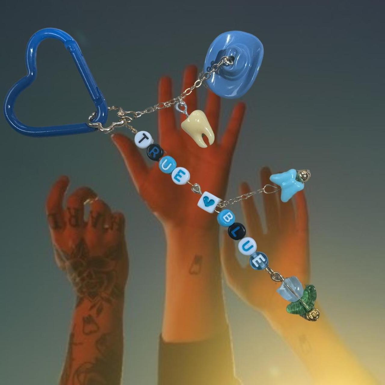 Boygenius “true blue” #carabiner #keychain Handmade... - Depop