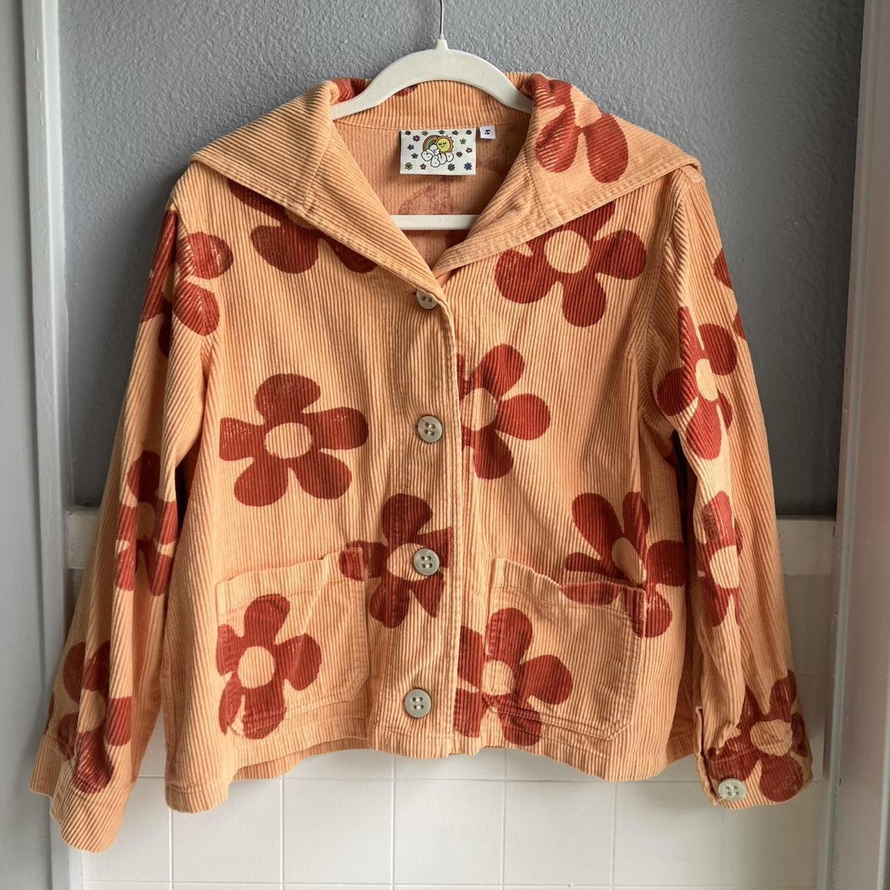 Big Bud Press corduroy sailor jacket with block... - Depop