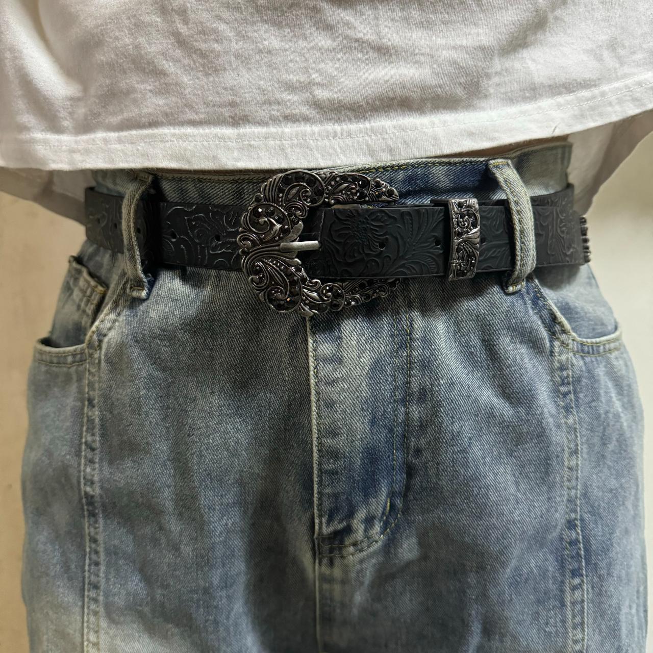 y2k vintage belt for men and women 44 inches... - Depop