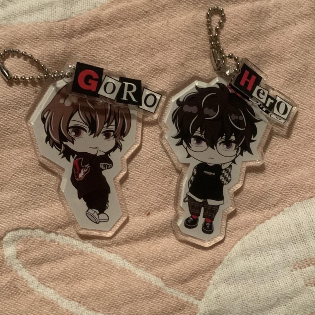 persona 5 goro akechi keychain. AKIRA HAS BEEN... - Depop
