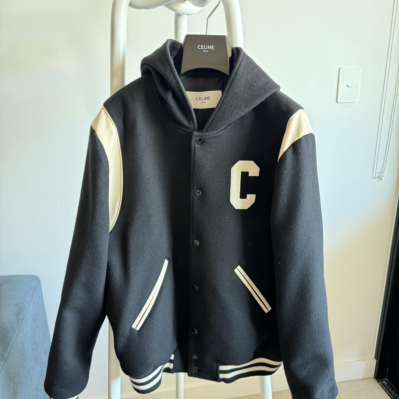 Celine Teddy Hoody Jacket in Cashmere Used... - Depop