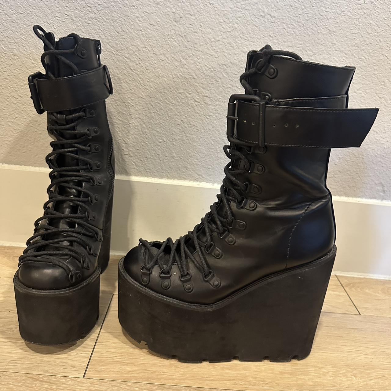 Dolls kill Cluv Exx platform traitor boots | Depop