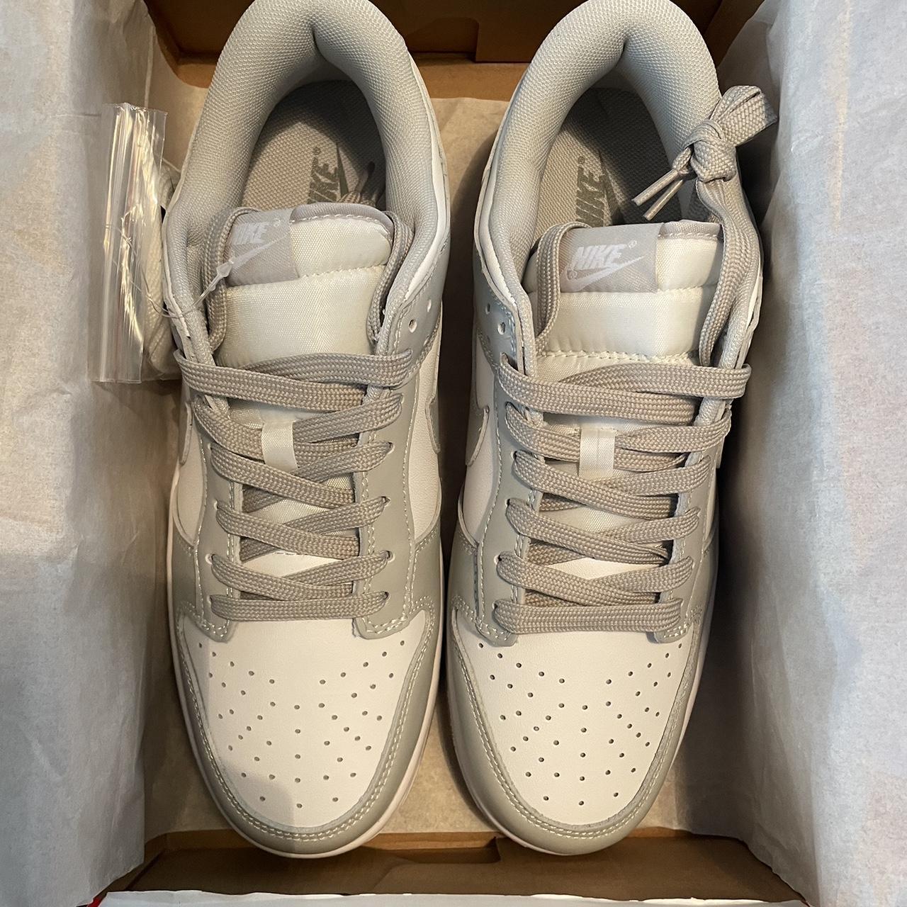 Nike Grey Fog Dunks UK8 - Depop