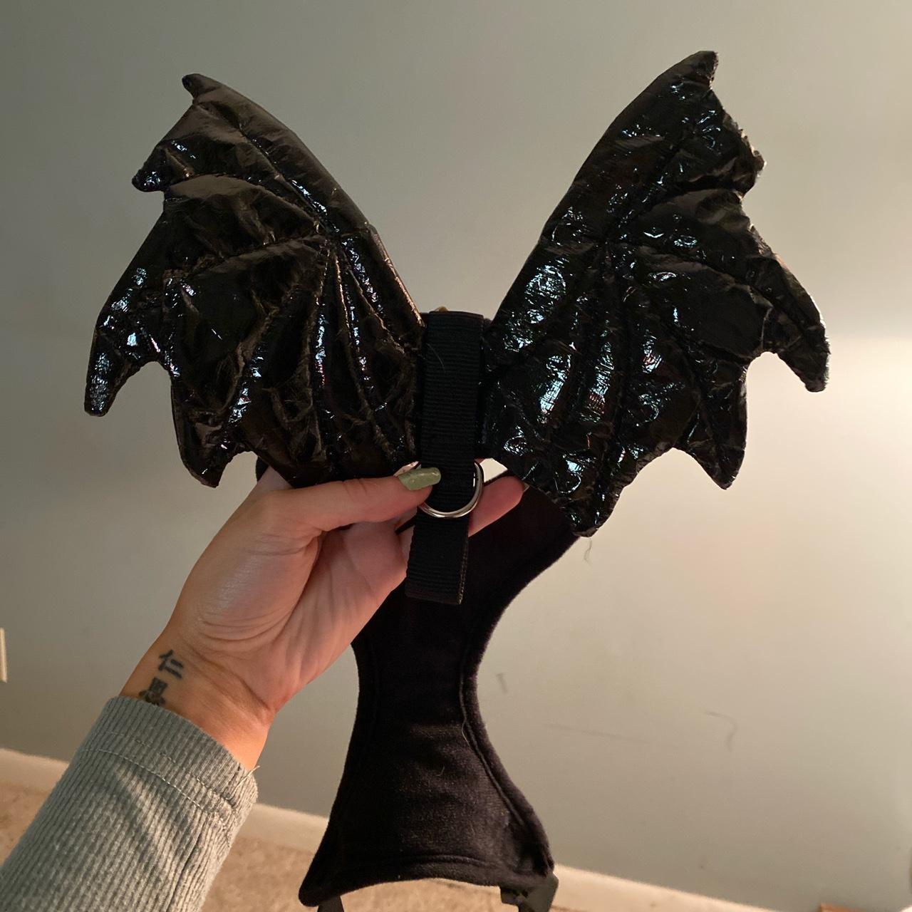 Black Bat Harness Size XS-S My pup grew out of it... - Depop