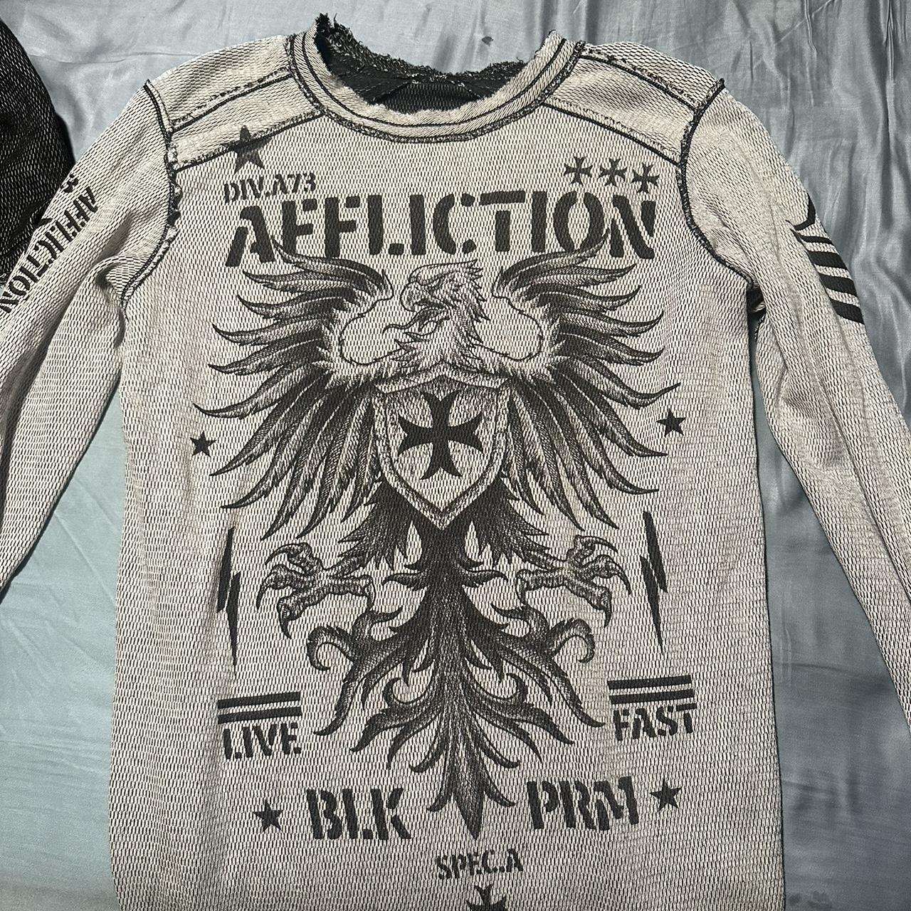 real listing on page ‼️‼️‼️ affliction reverseable long... - Depop