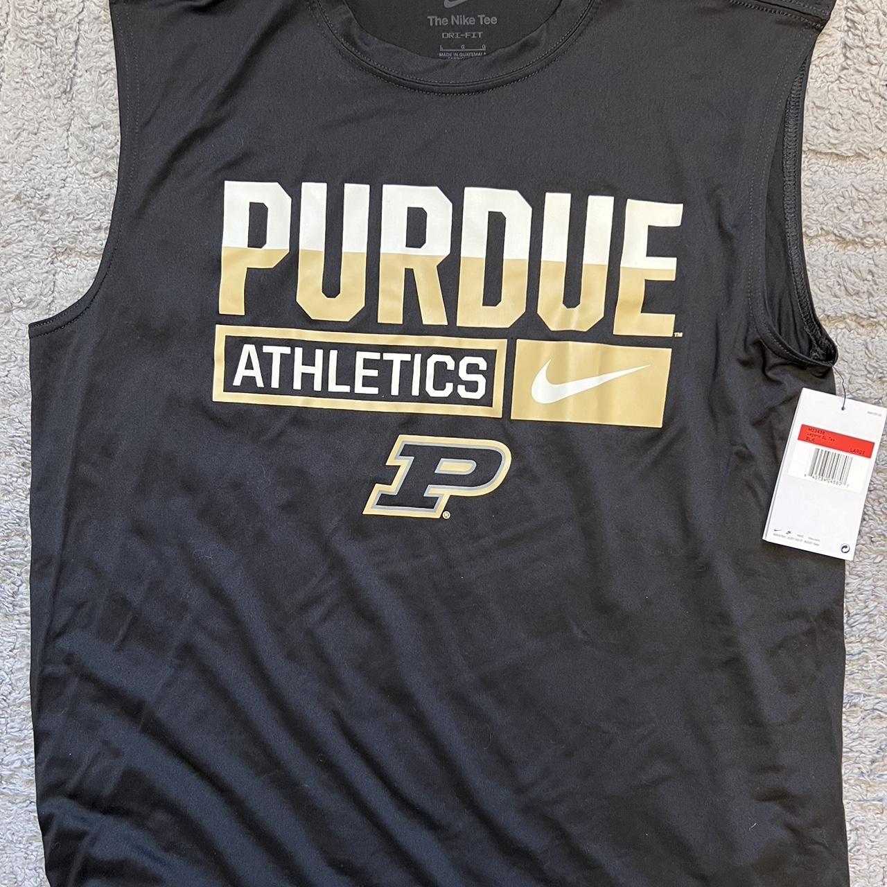 Purdue Athletics Nike Black Tank Top - Depop