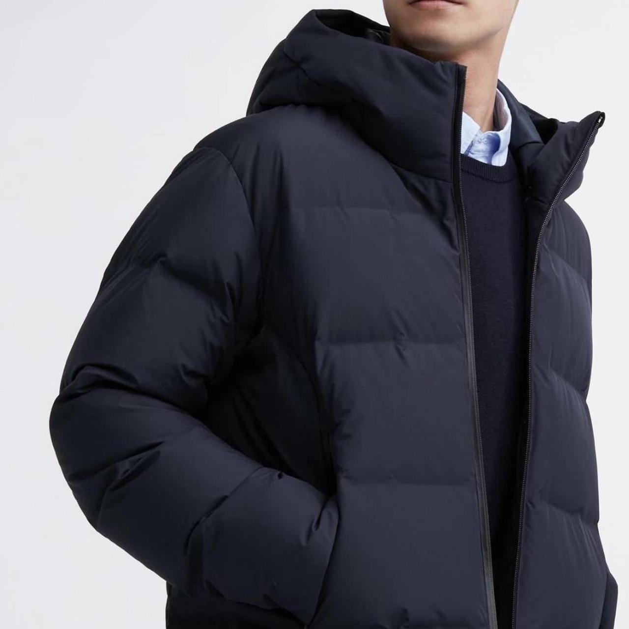 blue uniqlo puffer - Depop