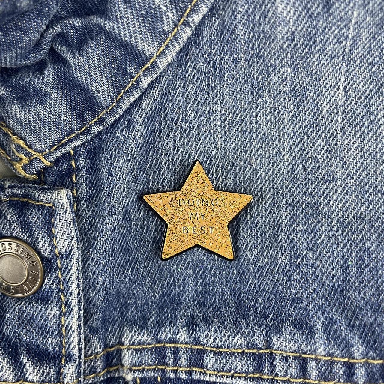 Doing My Best Star Enamel Pin #enamelpin #pin #star... - Depop