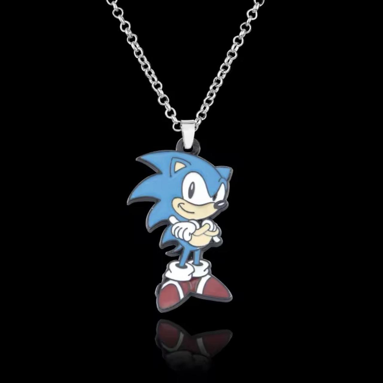 Sonic the Hedgehog 19 inch Necklace w/ 2 Inch... | Depop