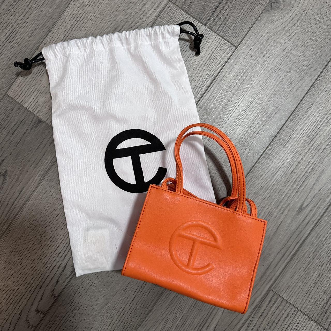 small orange authentic telfar brand new without tags - Depop