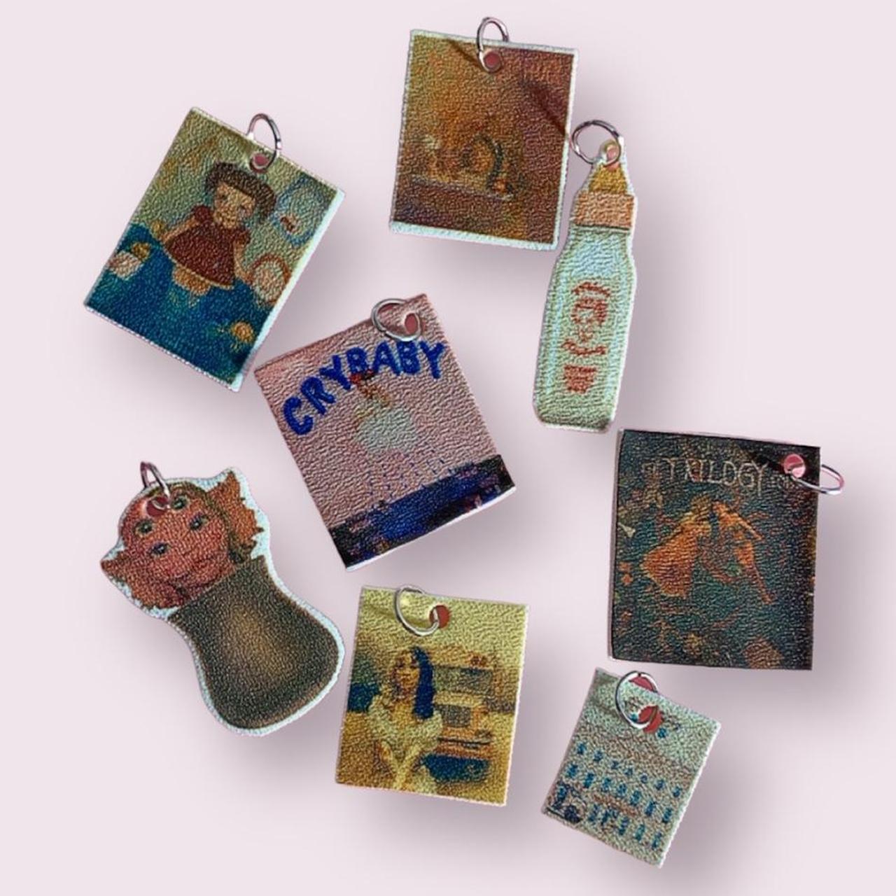 8-piece Shrink Paper Charms featuring a mix of... - Depop