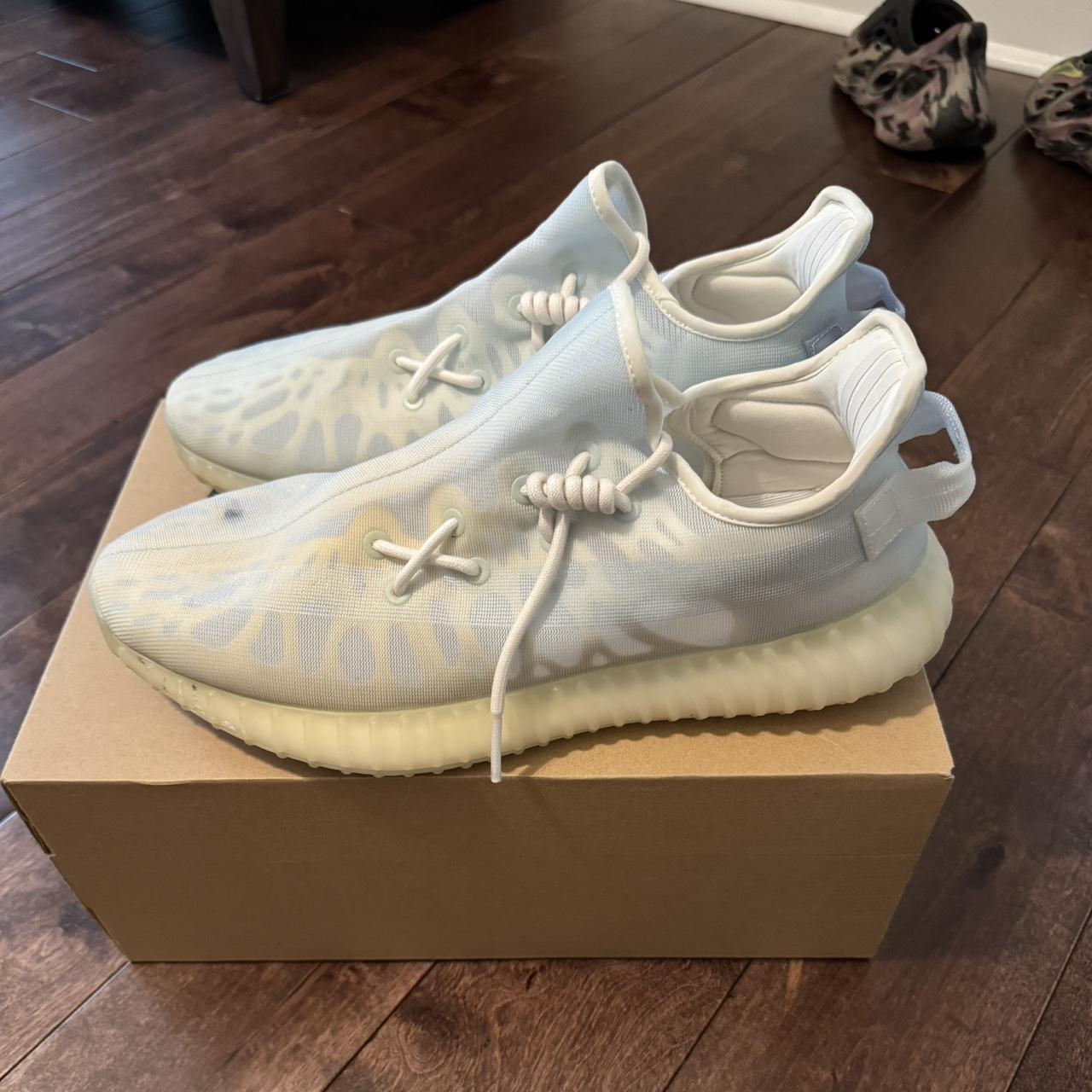 Yeezy 350 V2 “Mono Ice” minor damage #yeezy... - Depop