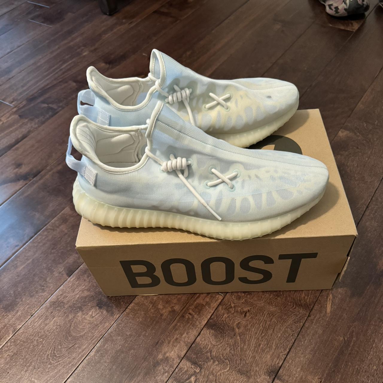 Yeezy 350 V2 “Mono Ice” minor damage #yeezy... - Depop