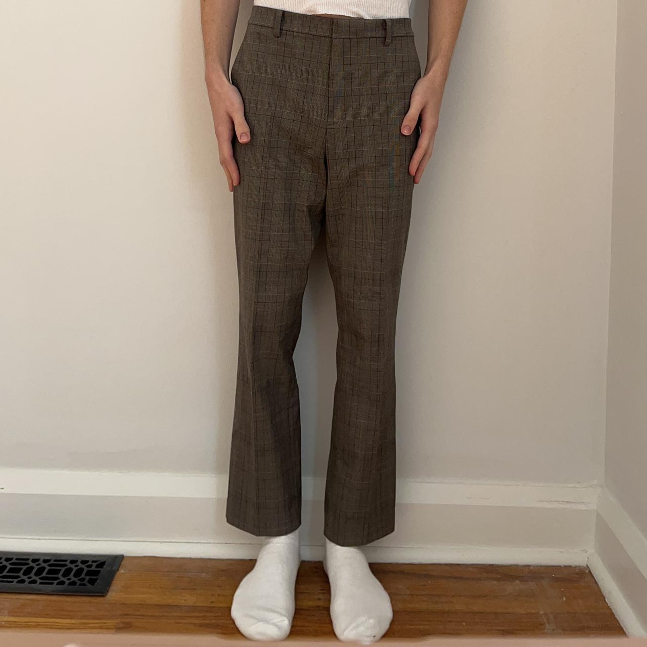 UNIQLO Plaid slacks Comfortable and slim fit - Depop