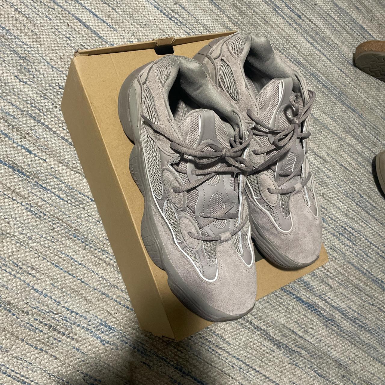 Yeezy 500 Ash Grey Worn 3x Sz 12 - Depop