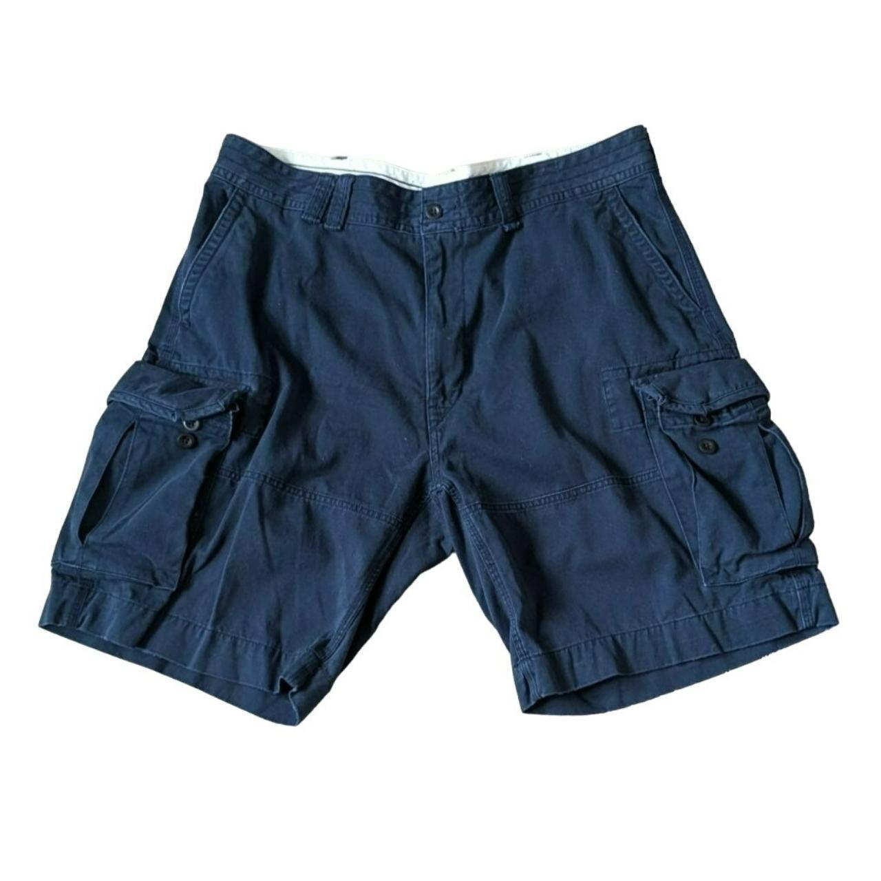 Polo Ralph Lauren Cargo Shorts Mens Waist 40 Navy... - Depop