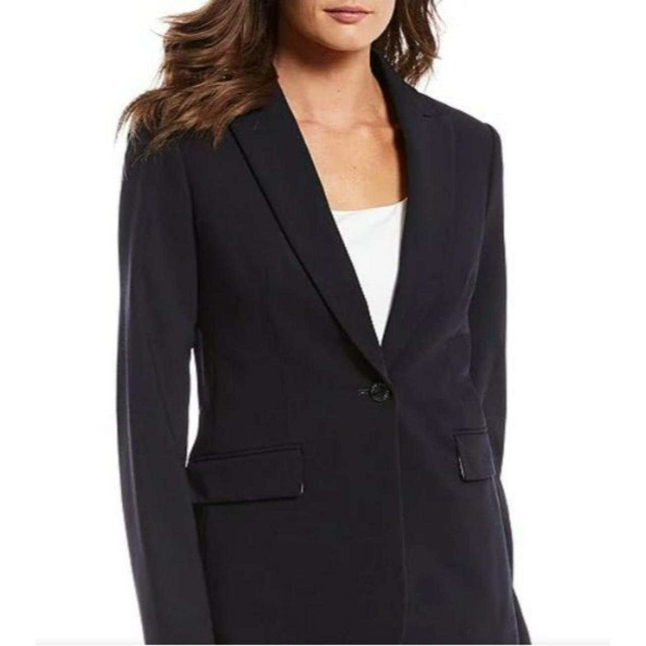 Womens Tailored Black Blazer Size 8 Office Career... - Depop