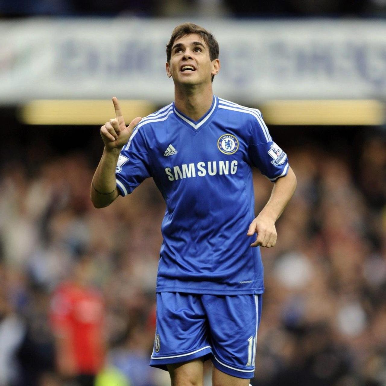 Oscar Chelsea 2013 / 2014 Adidas Home Shirt 2013/14... - Depop