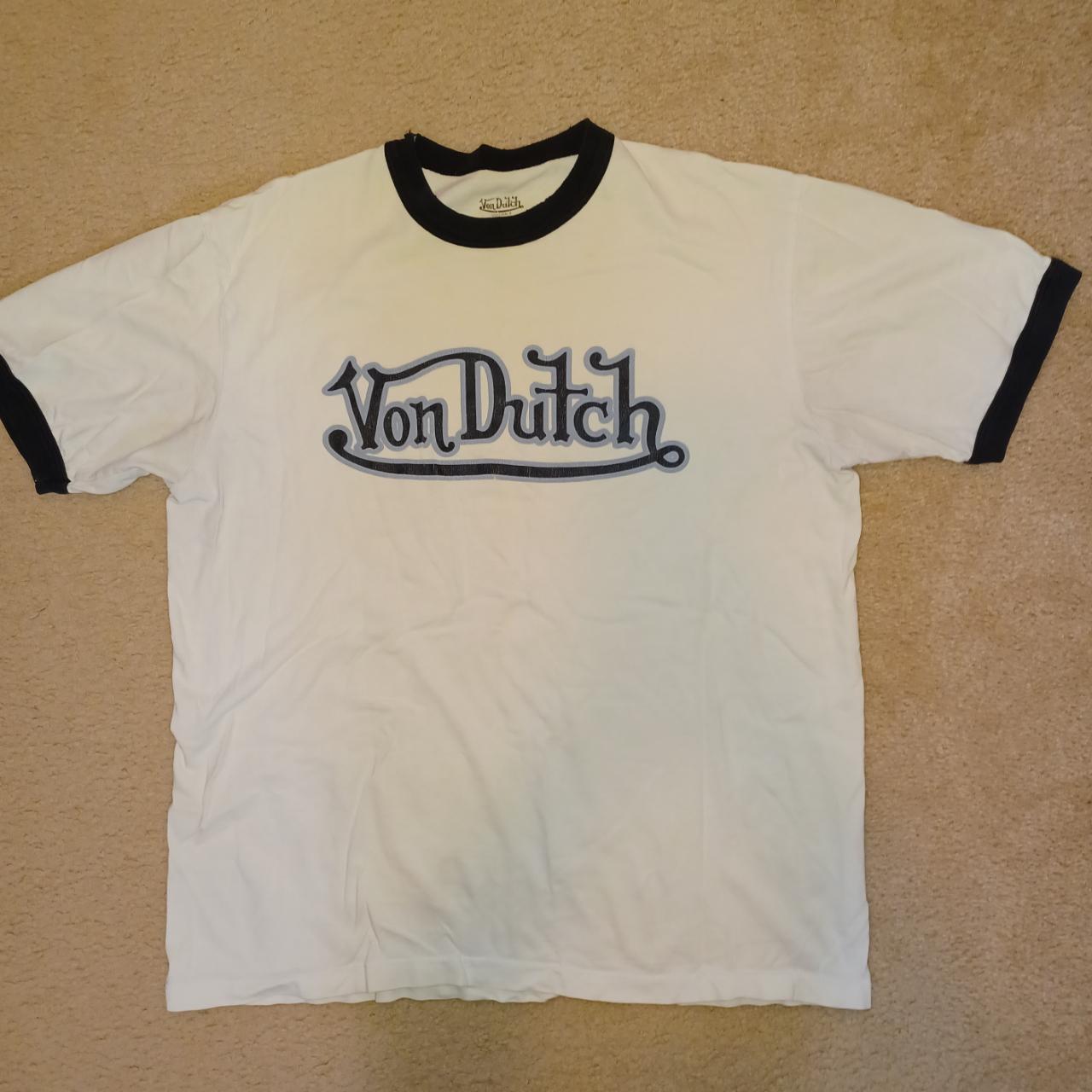 Von Dutch white t-shirt - Depop