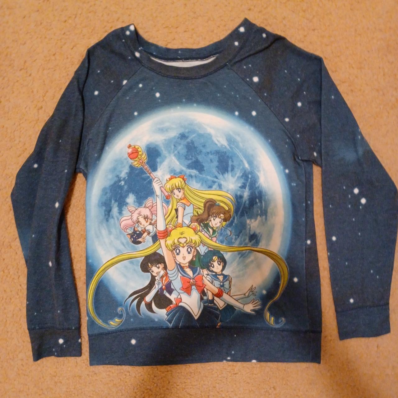 Sailor moon sweater / jumper women's... - Depop
