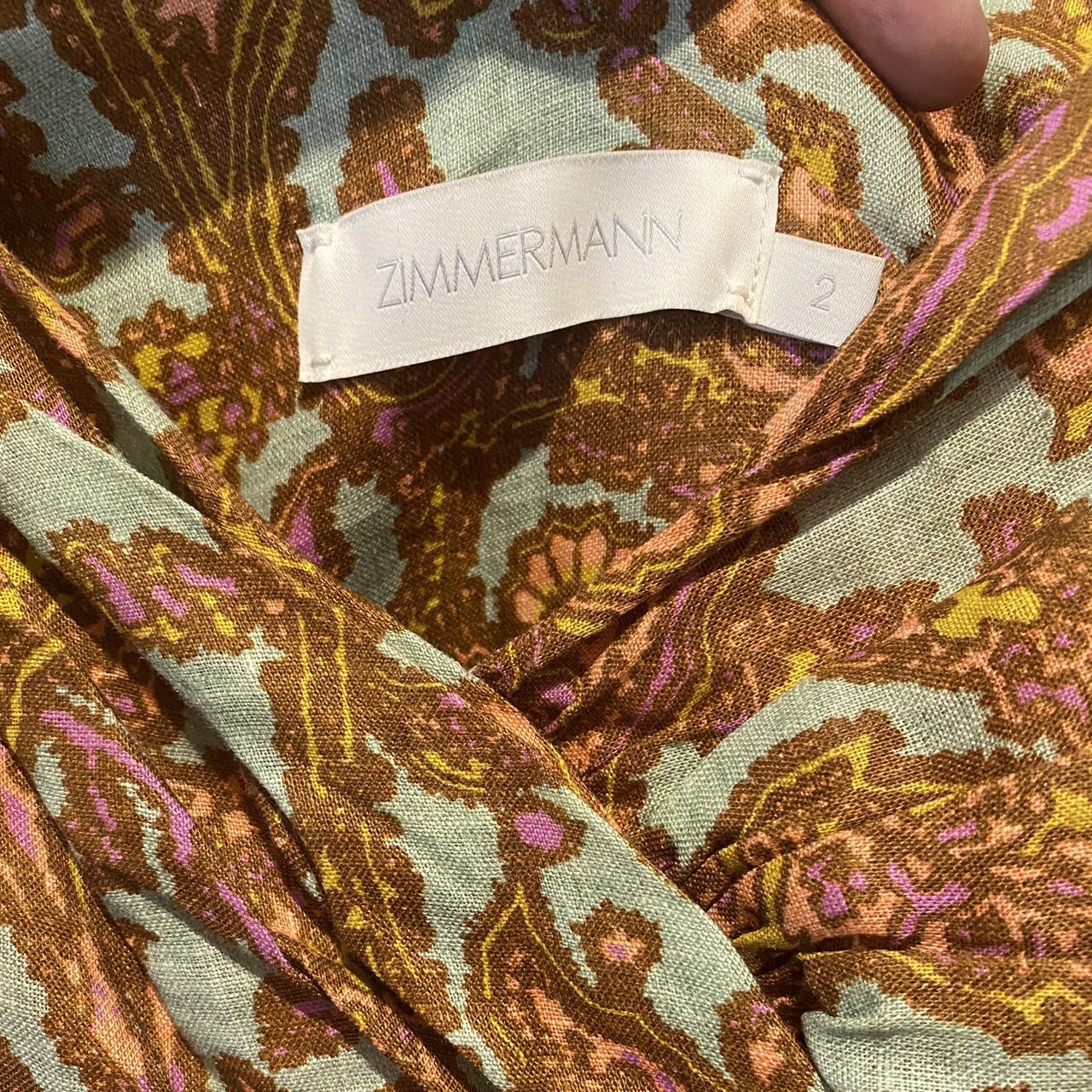 Zimmerman midi dress | size 2 | worn once, good as... - Depop