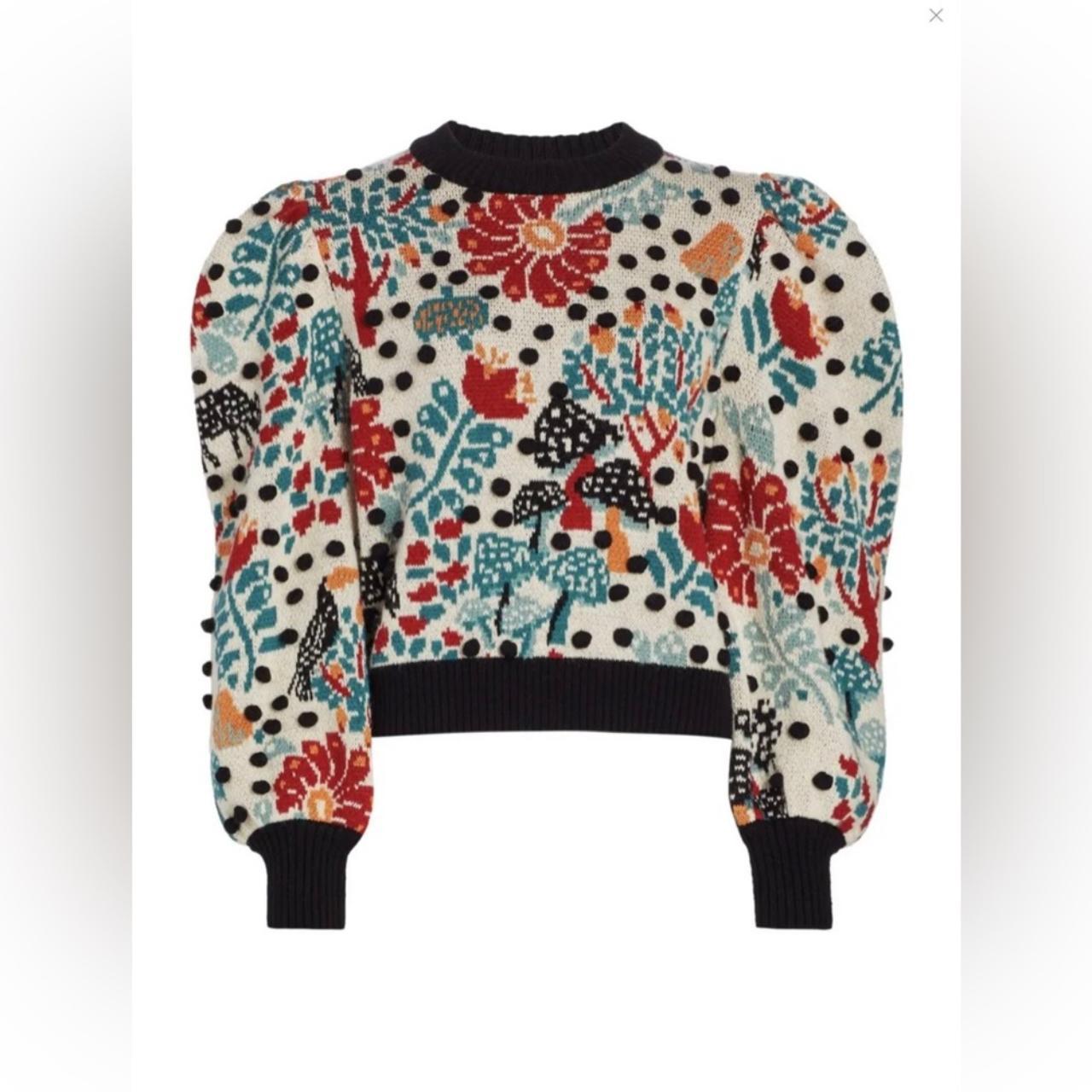 Enchanting FARM Rio Mushroom Forest Puff Sleeve... - Depop