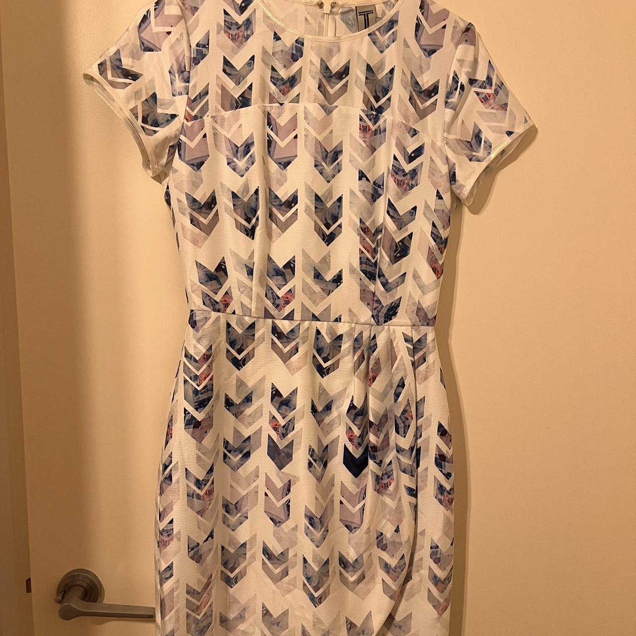 Bettina Liano Geometric pattern dress - Depop