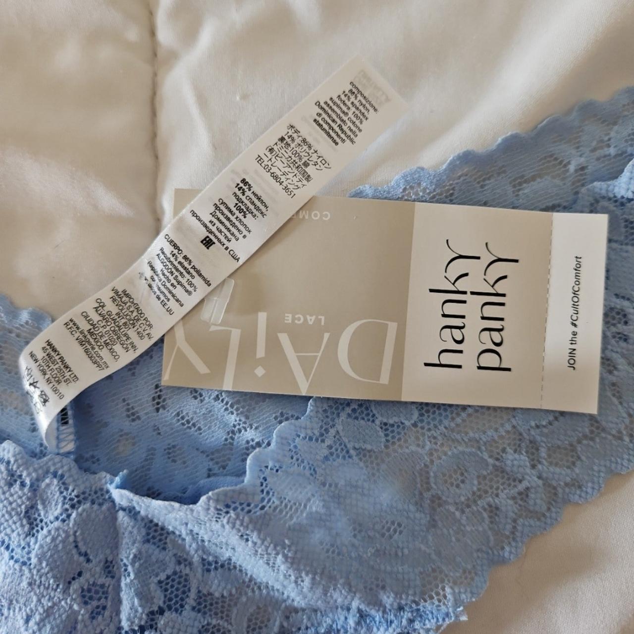 Brand new with tags light blue lace Hanky Panky... - Depop