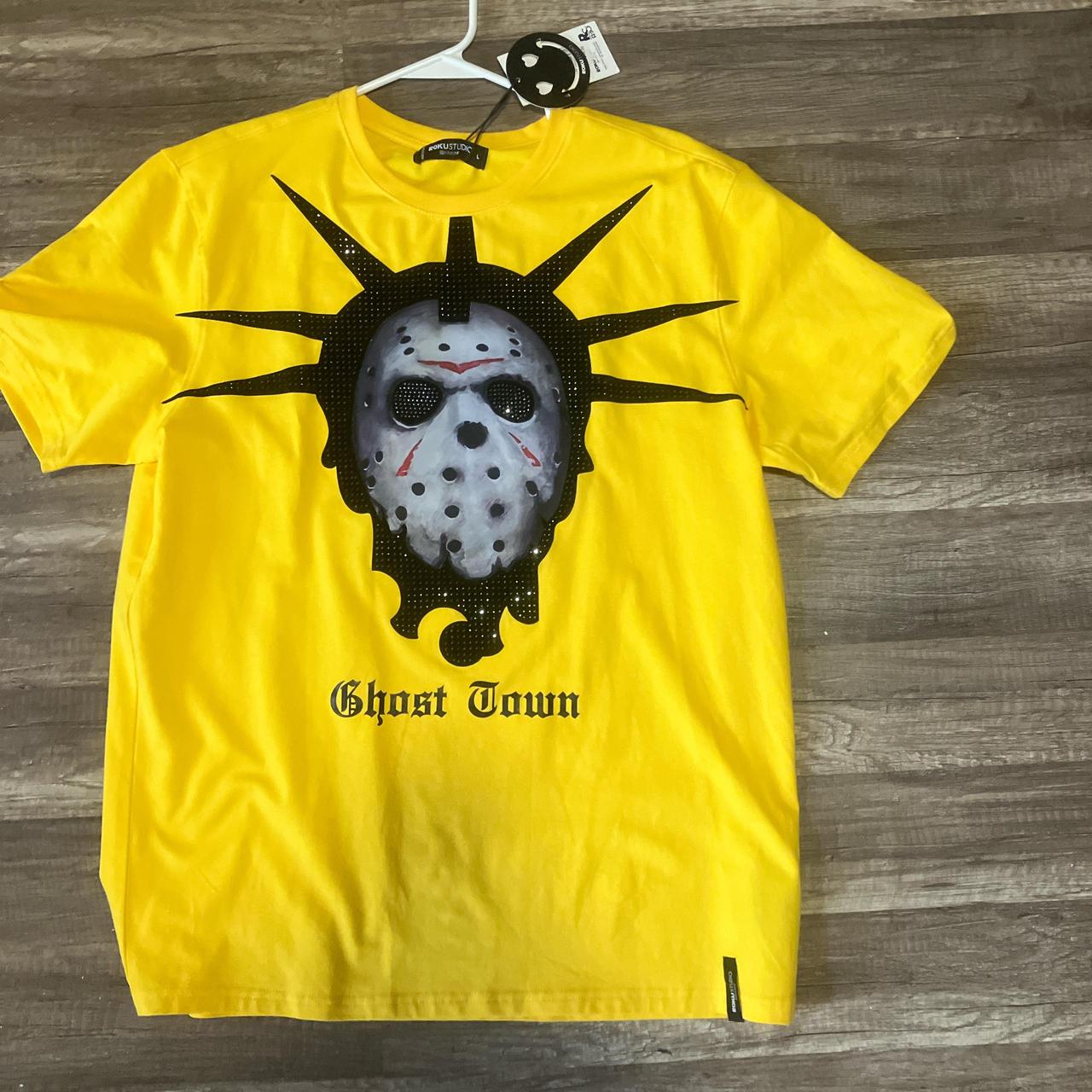Yellow Jason Voorhees Ghost Town T-Shirt #horror | Depop