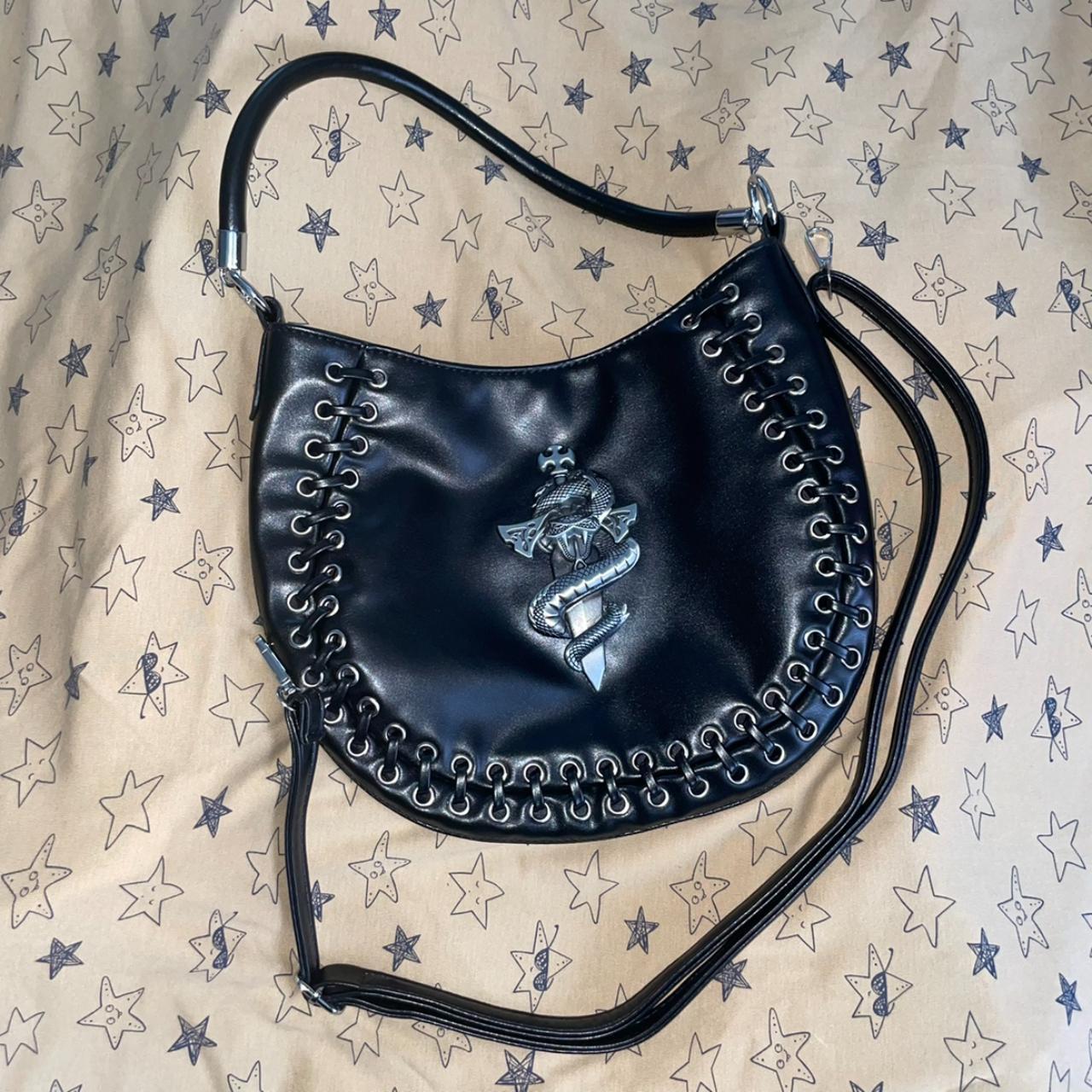 Y2k Hot Girl Punk Goth Cross Snake Style Niche... - Depop