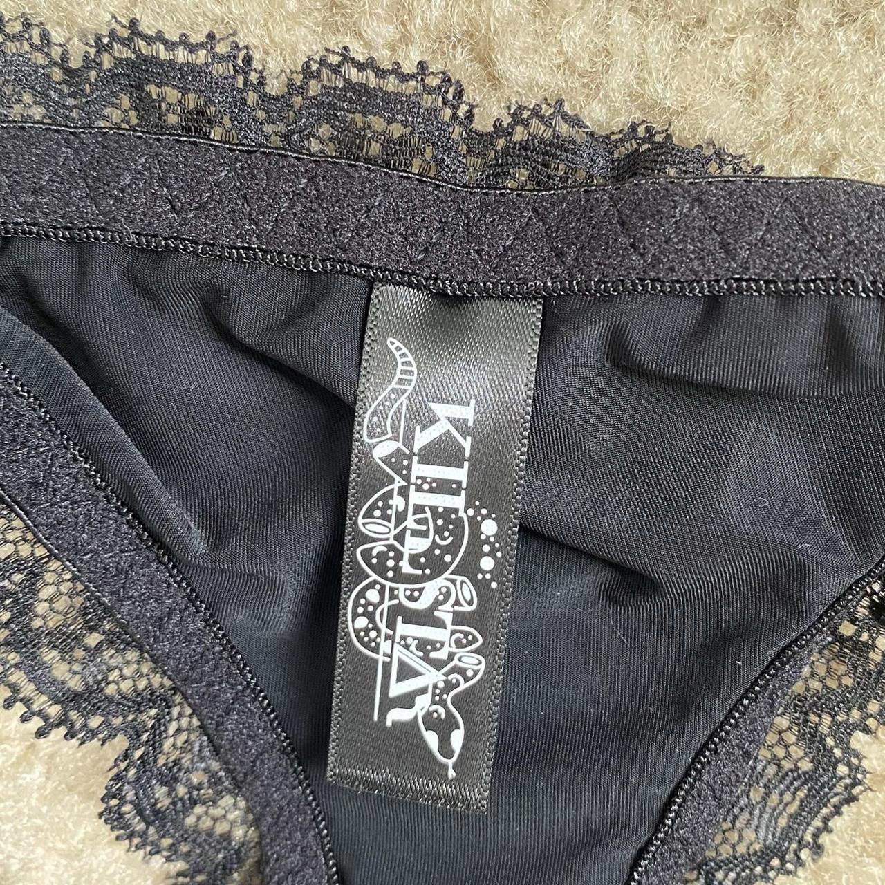 Killstar Women's Black and White Panties | Depop
