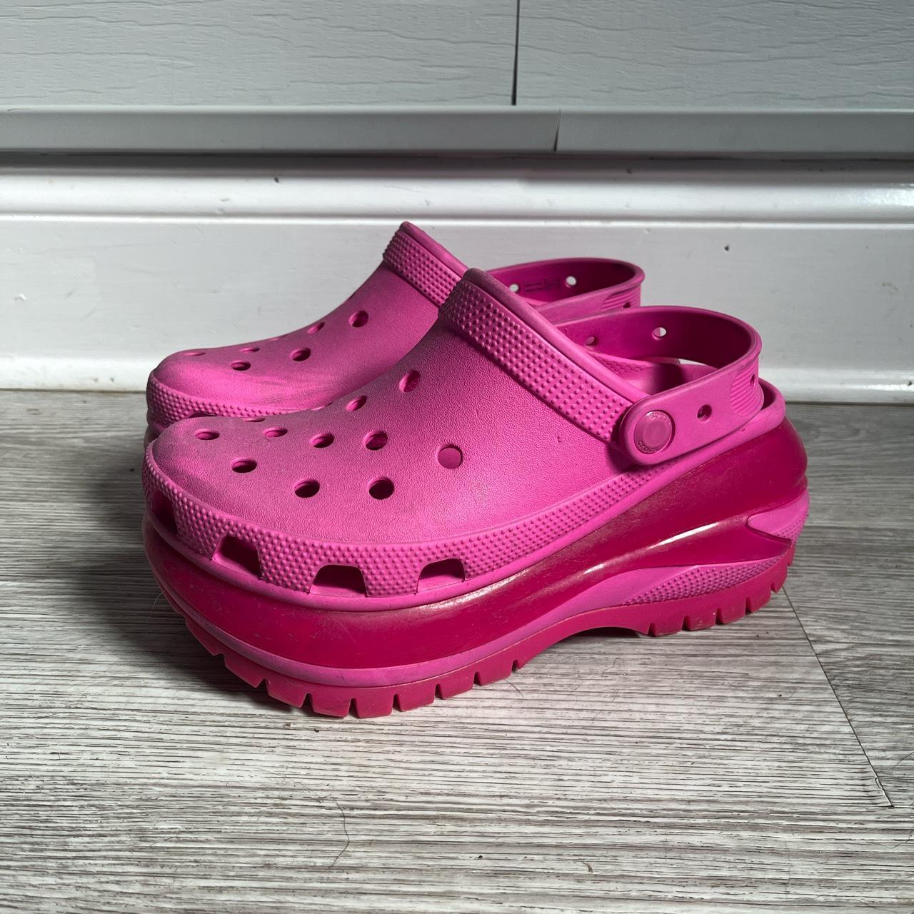 Women’s 7 platform crocs. Only worn a few times - Depop