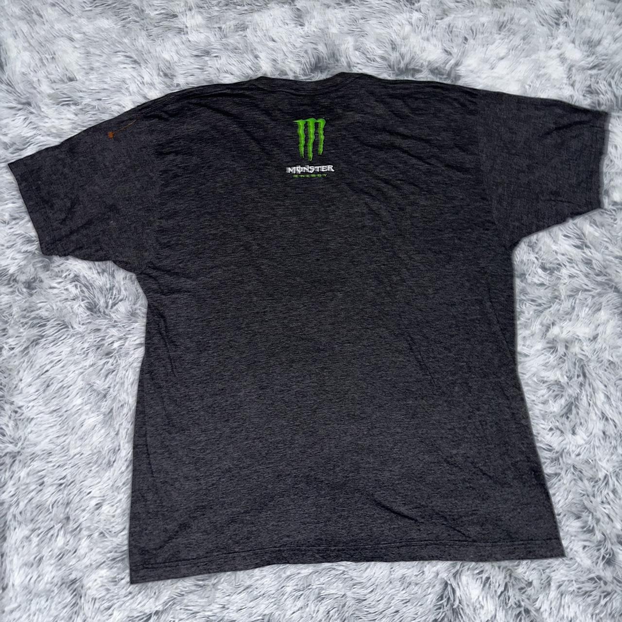 Monster Energy Grey Tee... - Depop