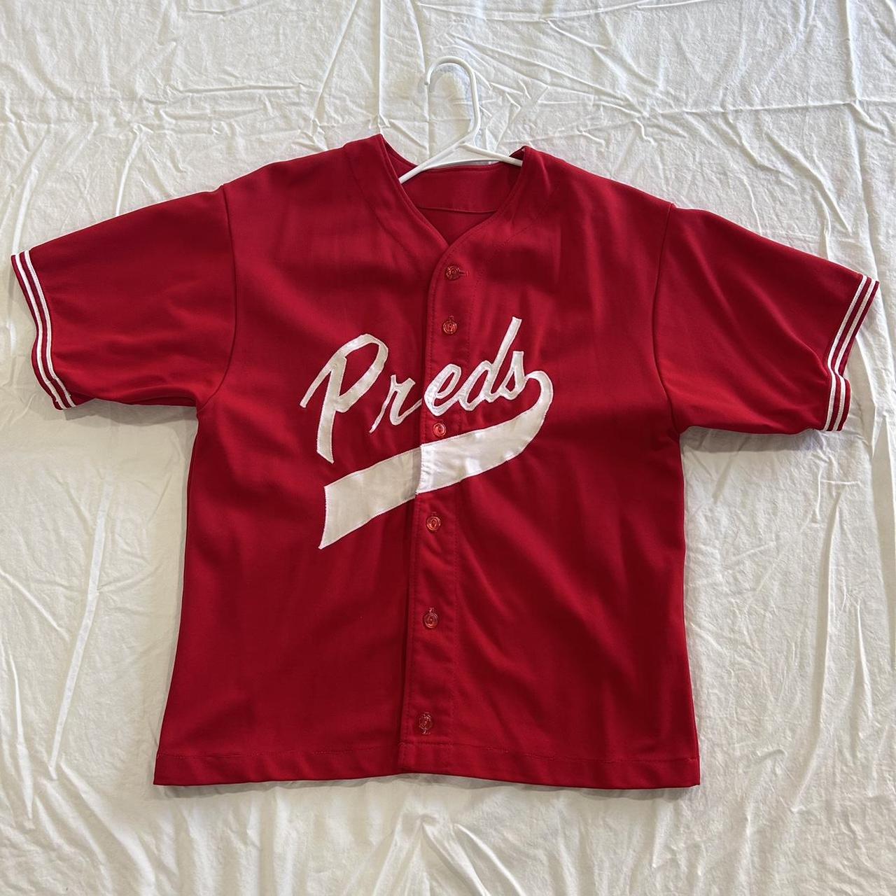 Vintage Preds jersey Shoulder to Hem - Approx.... - Depop