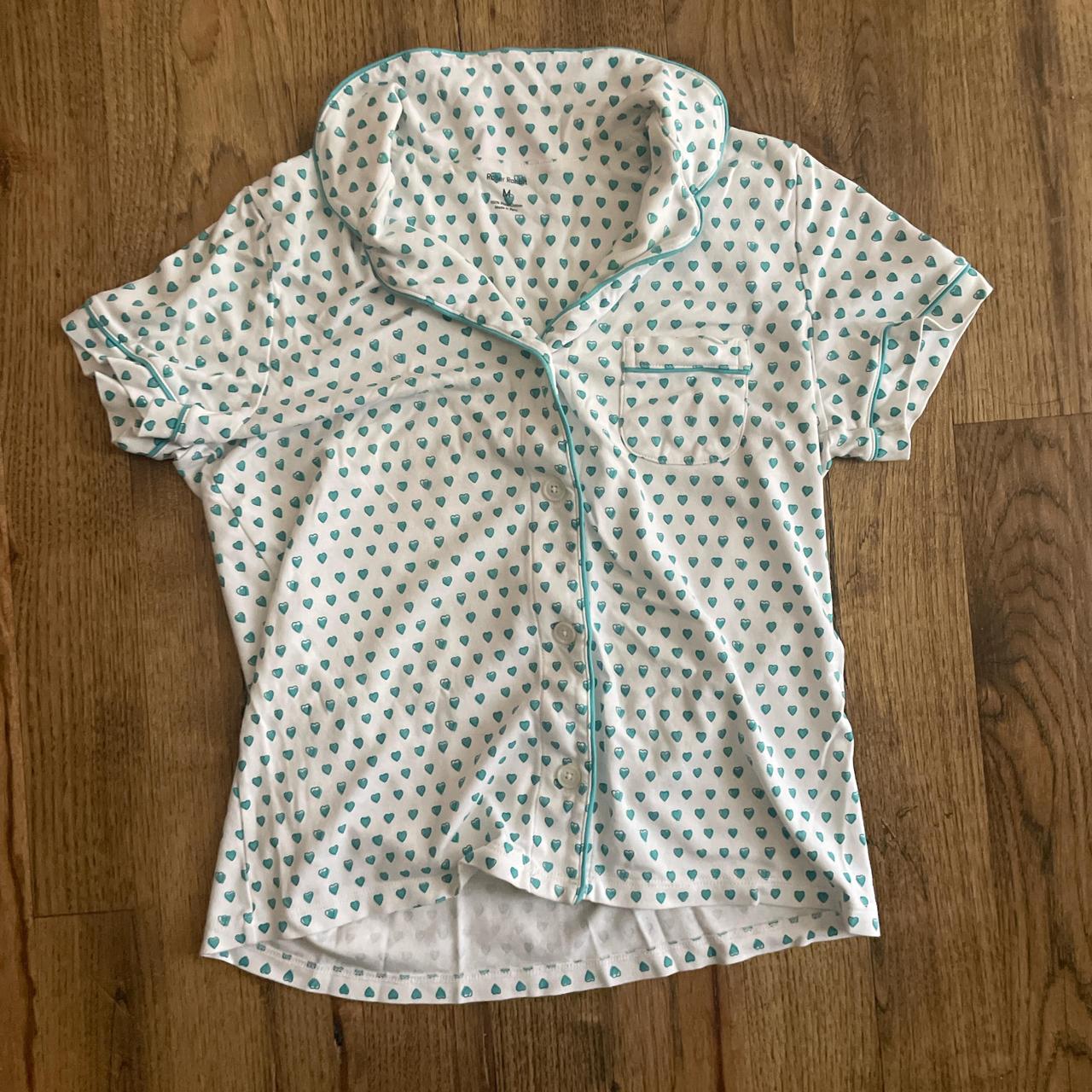 Roller Rabbit Hearts Polo Pajamas - size M Worn... | Depop