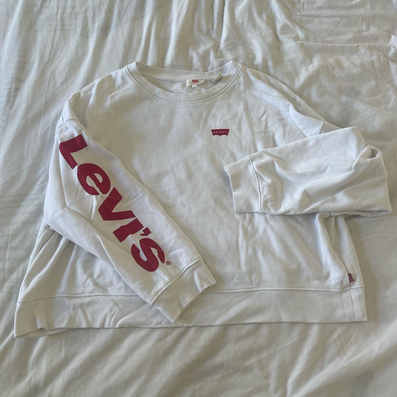 Levi’s white body jumper Brand: Levi’s Size:... - Depop
