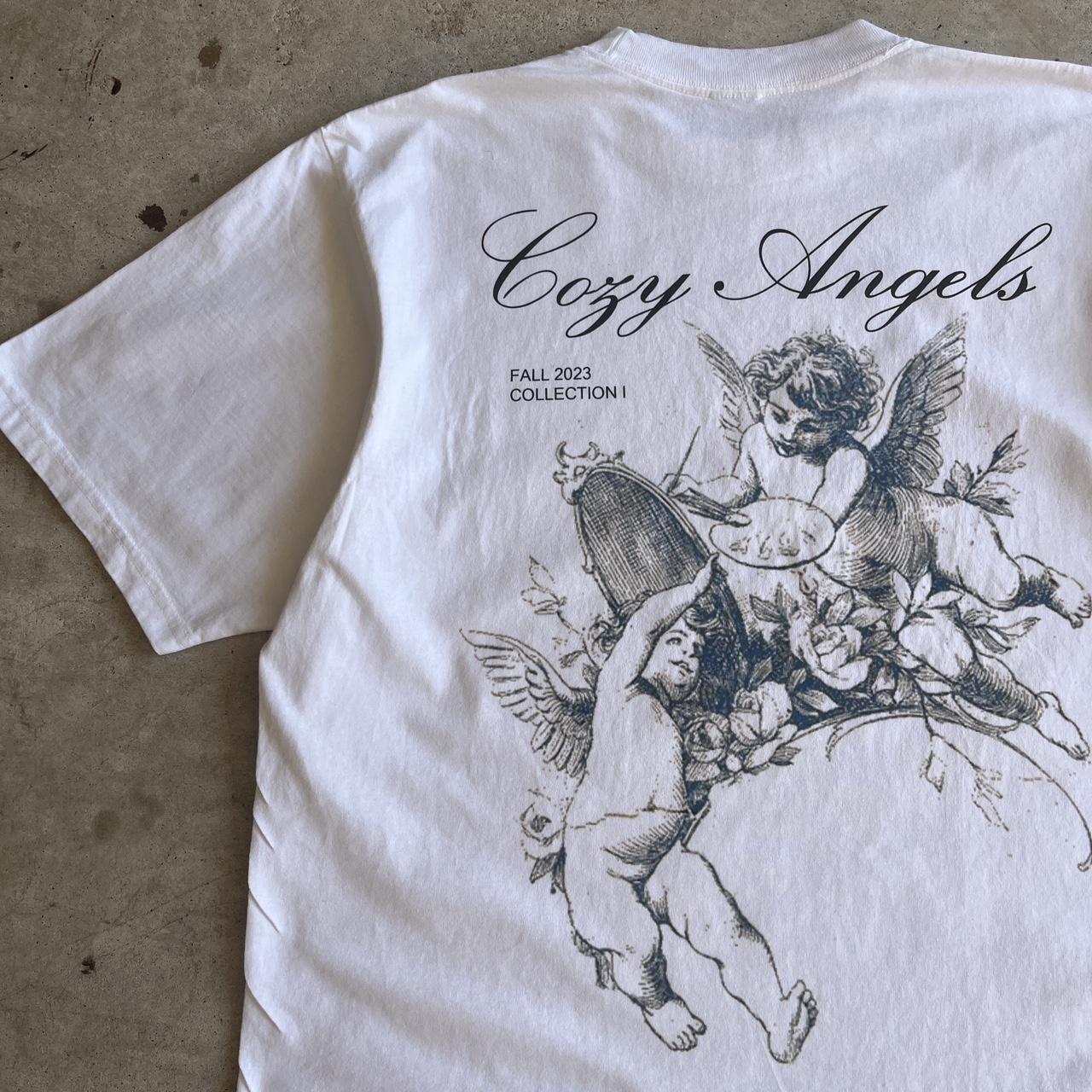 (NEW) Cozy Angels Boxy Tee - Depop