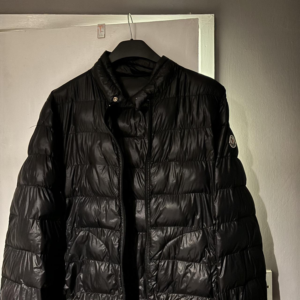 Moncler Bomber Jacket Slight rip and mark on arm... - Depop