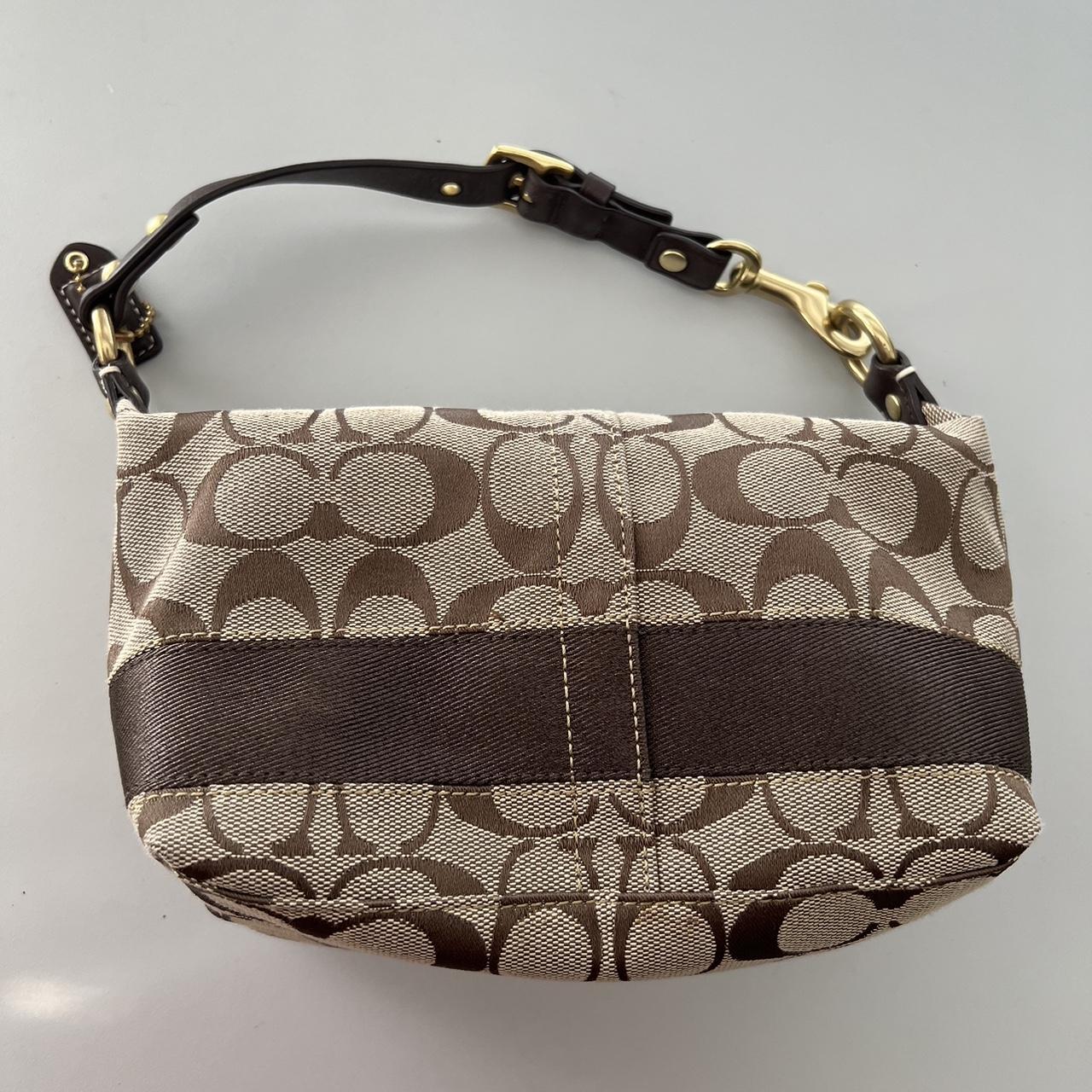 Coach signature sufflette cloth mini handbag. Clean... - Depop