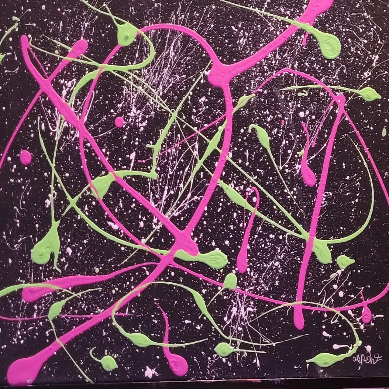 Abstract painting Chaos of isolation - Depop