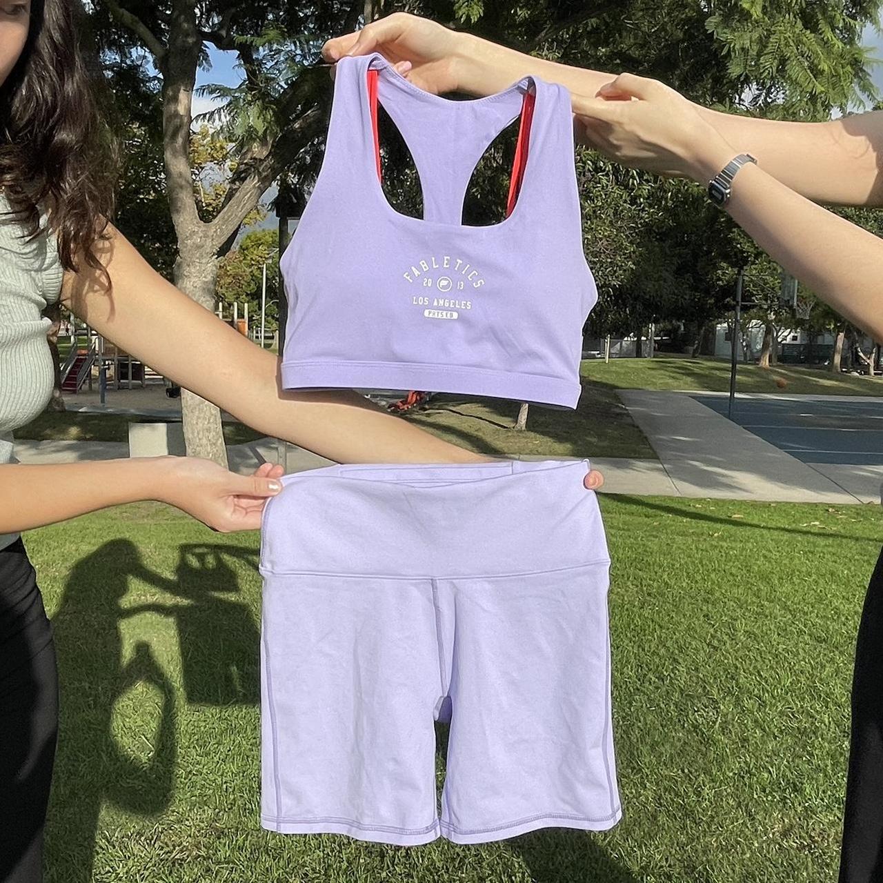 Fabletics Powerhold workout set💜🩷 Size Small... - Depop