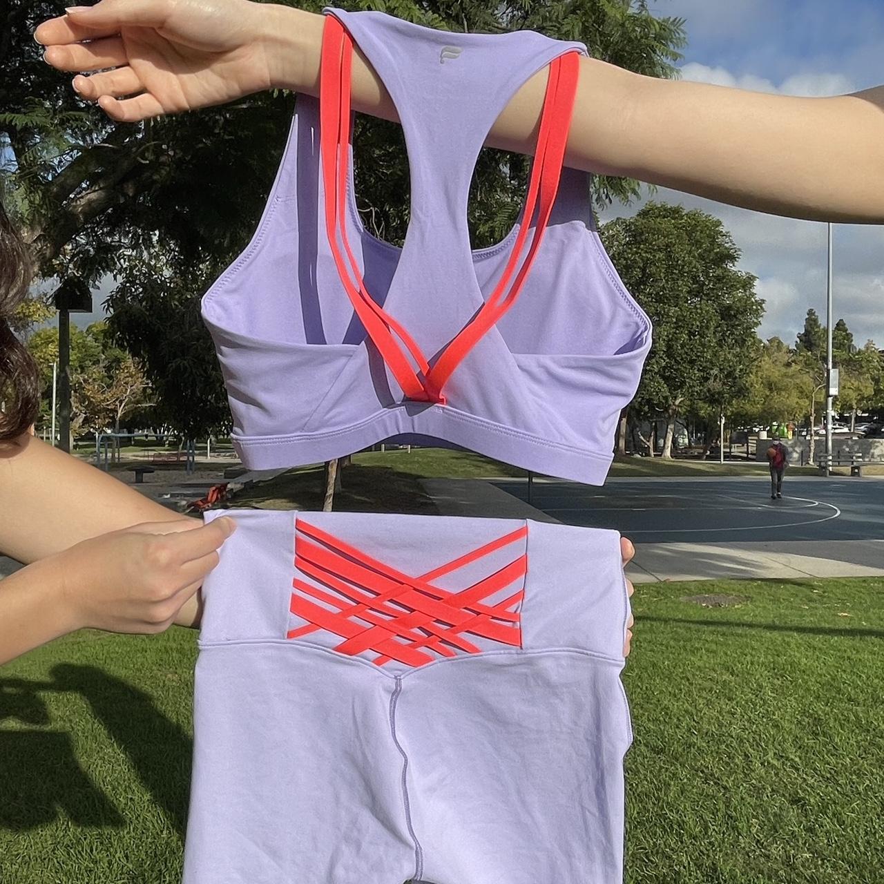 Fabletics Powerhold workout set💜🩷 Size Small... - Depop