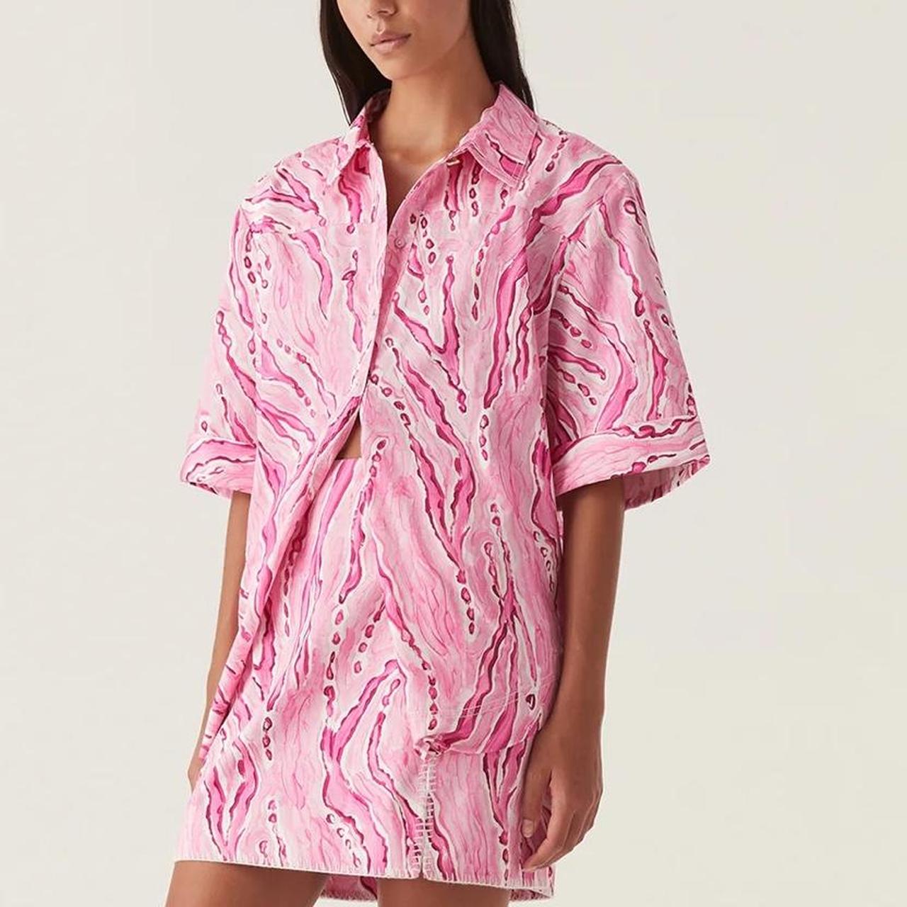 Aje Blaze Stitch Oversized Shirt Needs to be dry... - Depop