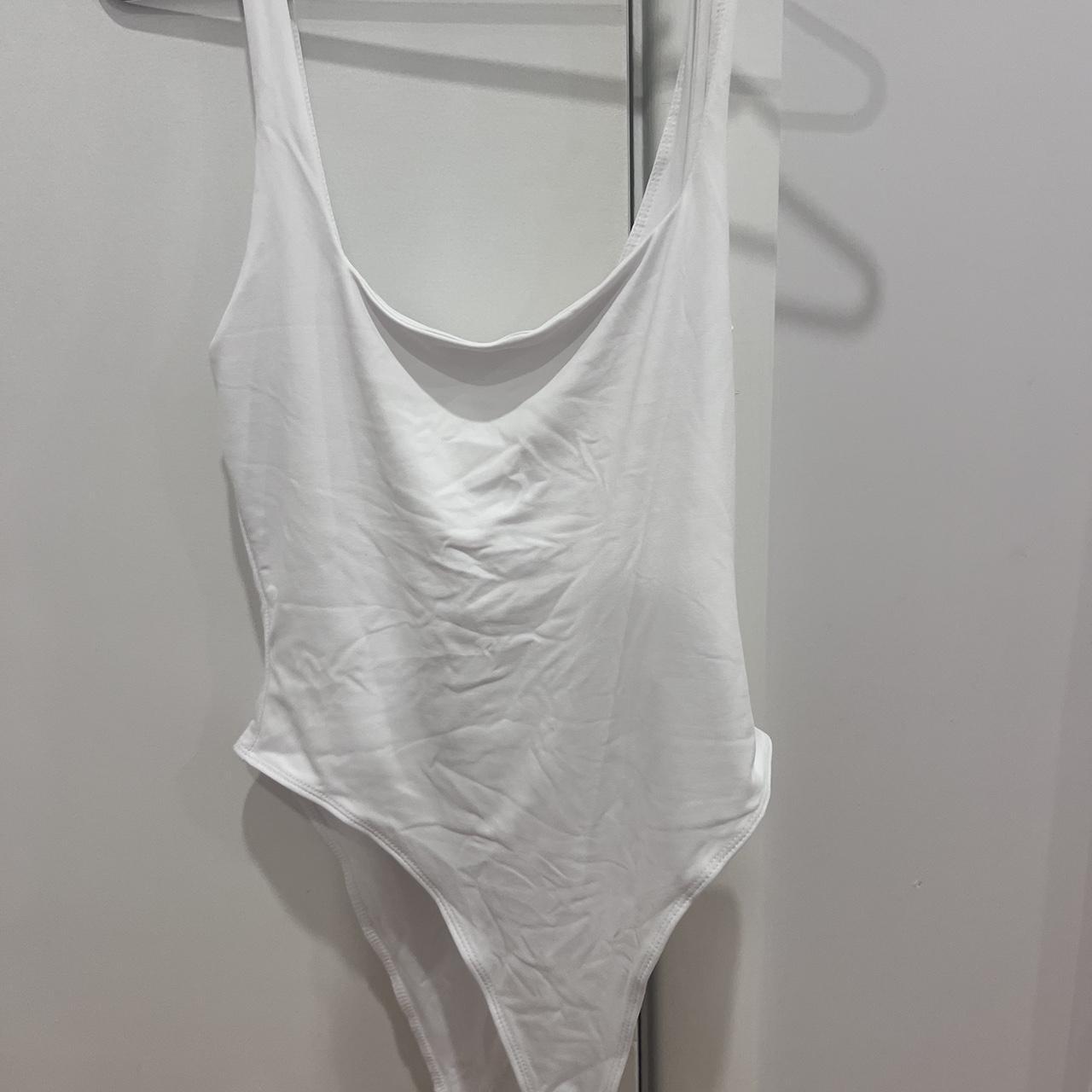 Super luxe white bodysuit Brand new tags on - Depop