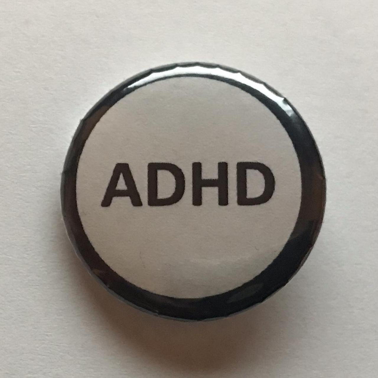 2x ADHD small 25mm 1inch pin badges The badges... - Depop